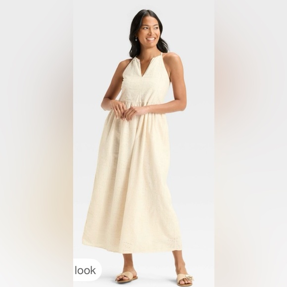 Universal Thread | Dresses | Universal Thread Eyelet Midi Dress Shell ...